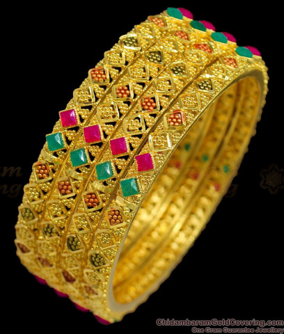 South Indian Traditional Kerala Pattern Mullai Trendy Designed Gold ...