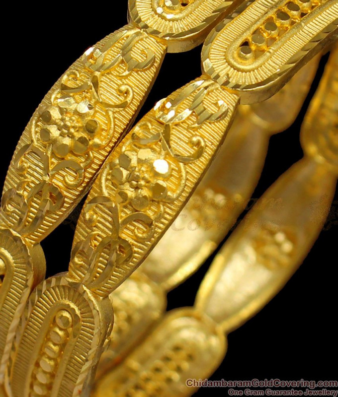 Gold Plated Bangles, Chidambaram Gold Covering Bangles