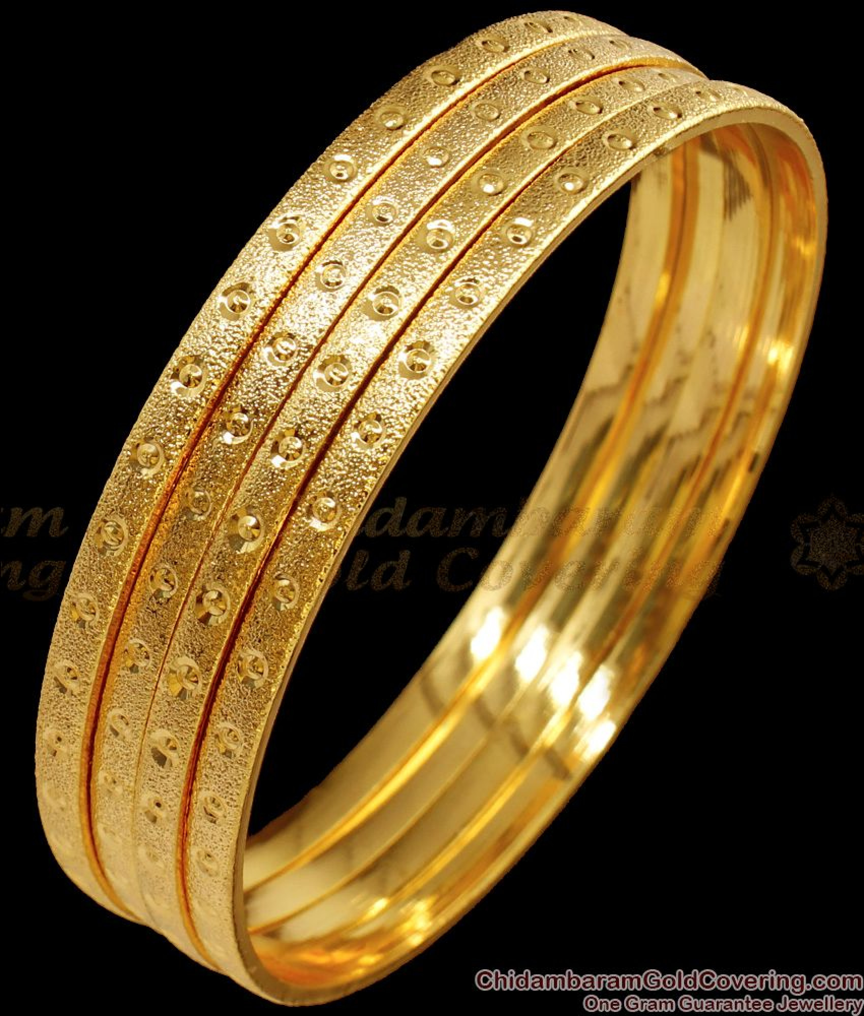 BR1464-2.4 Shining Gold Guarantee Bangles Design Set Of Four Gold ...