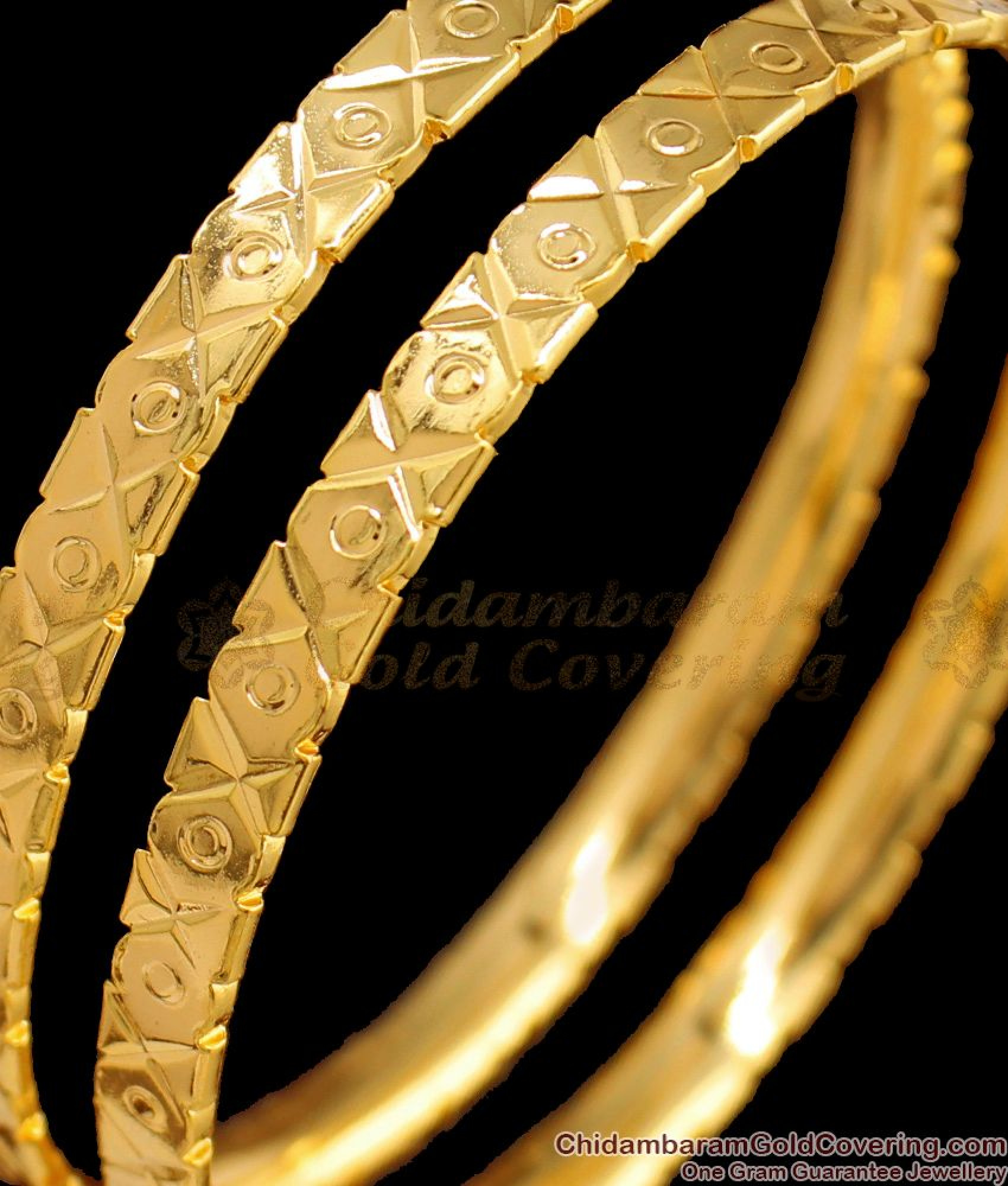 BR1514-2.4 Thick Daily Wear Original Impon Gold Bangle Collections From ...