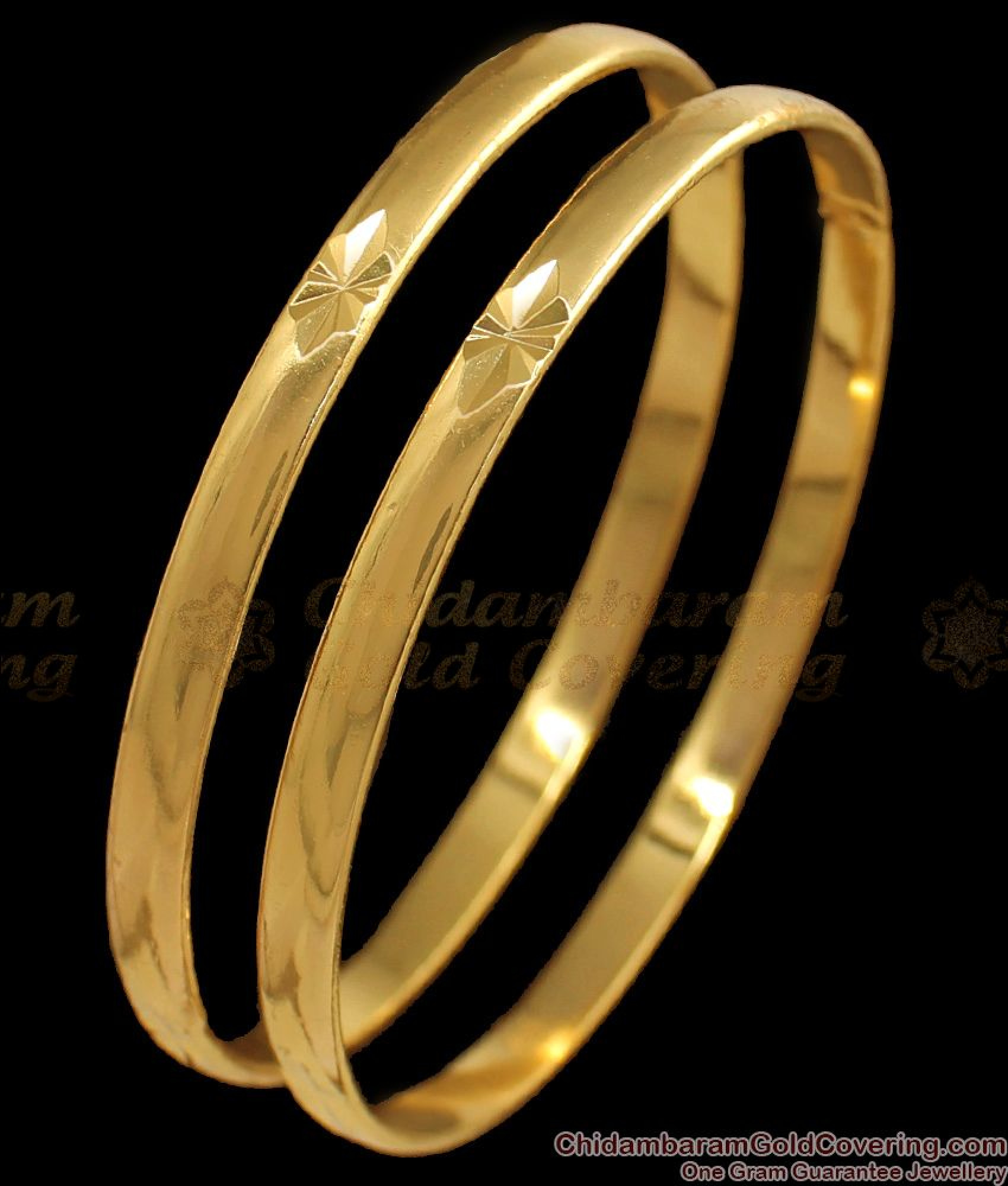 BR1574-2.8 Dazzling Diamond Cut Impon Bangles For Party Wear