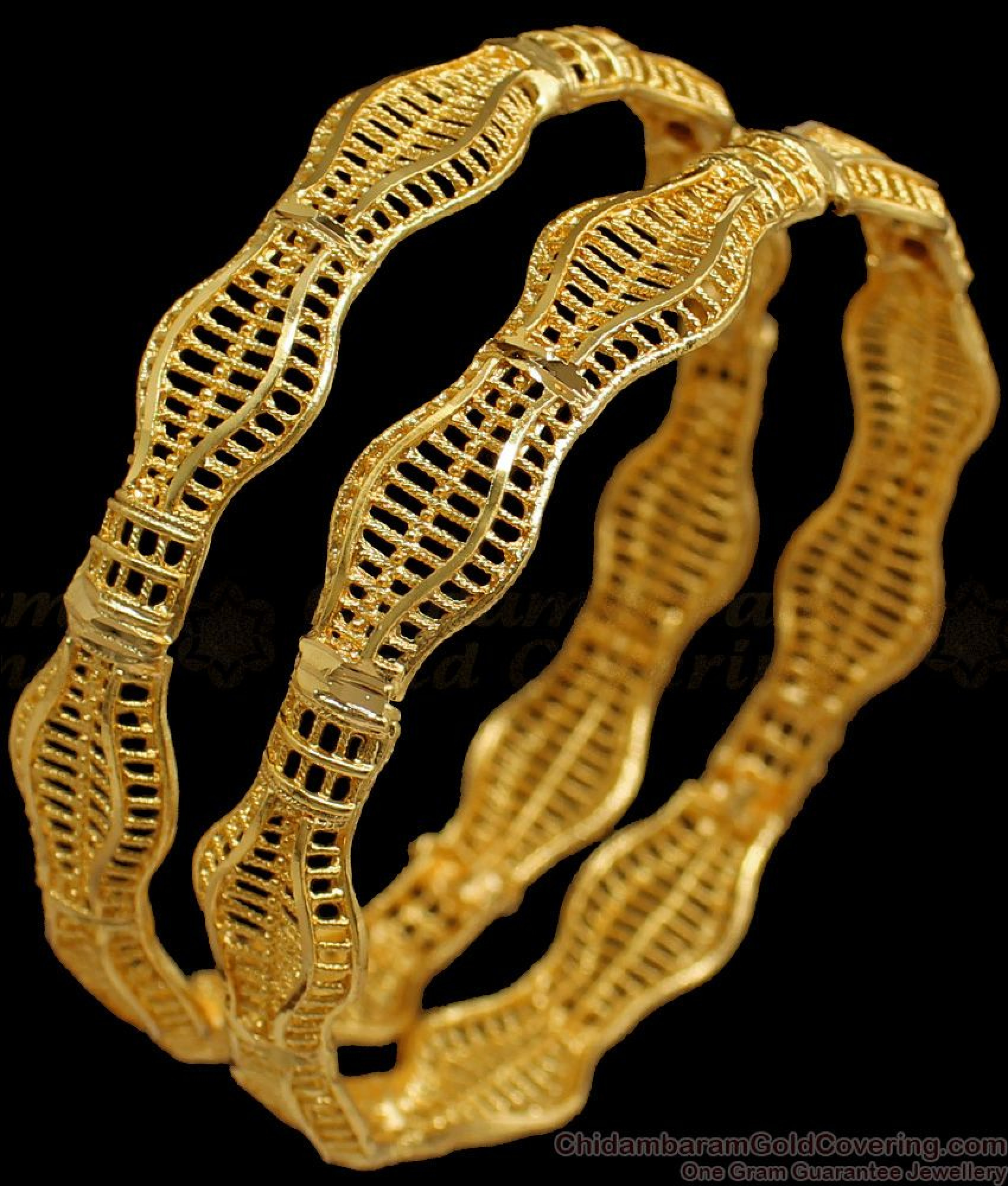 Buy One Gram Gold Bangles For Daily Wear Collection