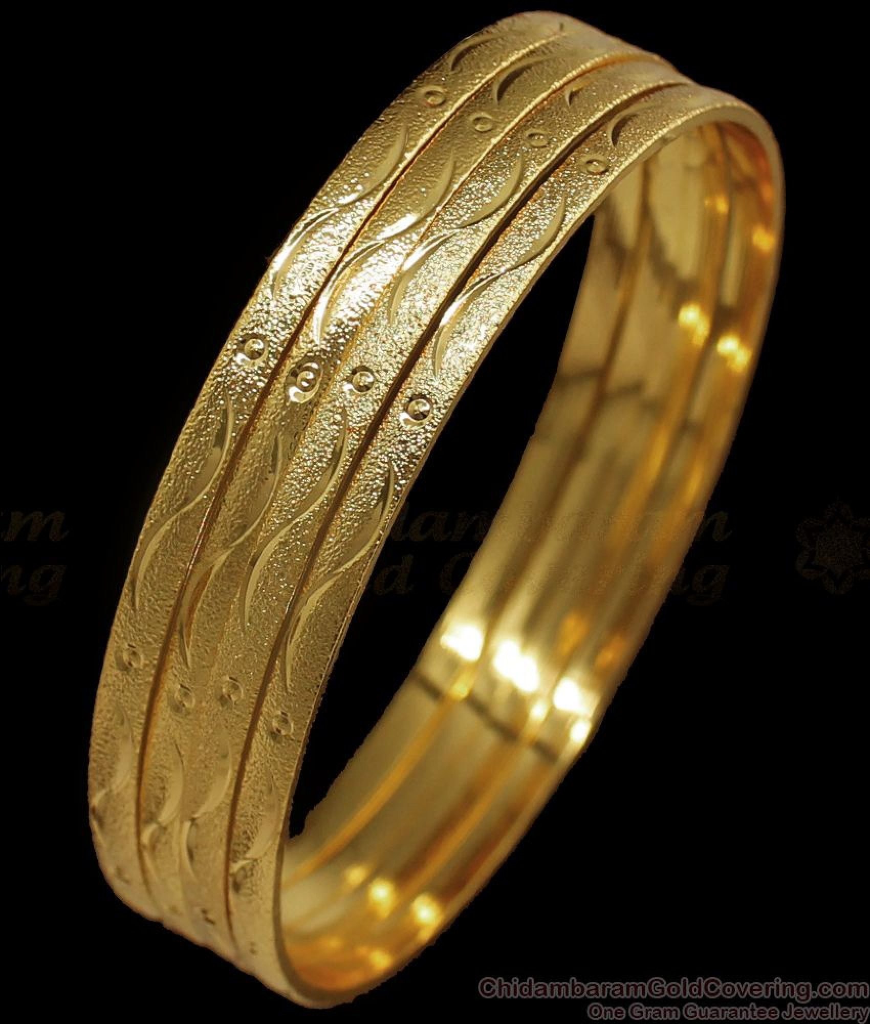 Buy BR1666-2.10 Daily Wear One Gram Gold Bangles Collection