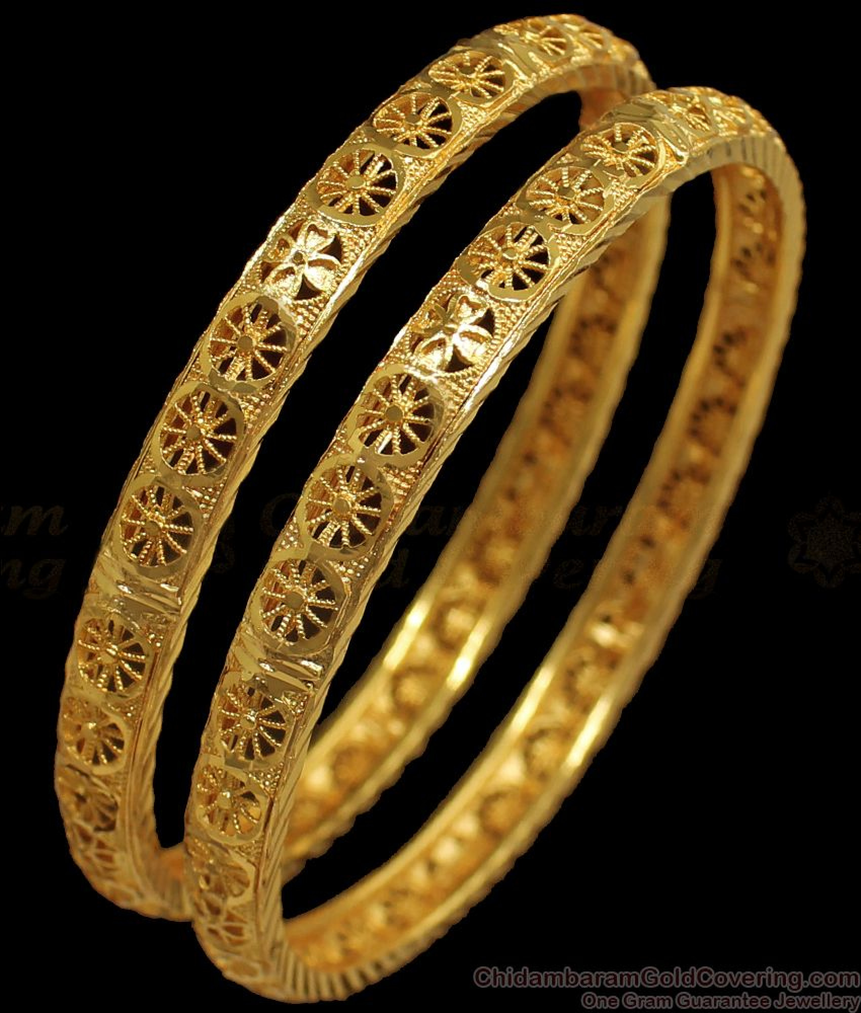 Buy New Collection 1 Gram Gold Bangles From Chidambaram Gold Covering