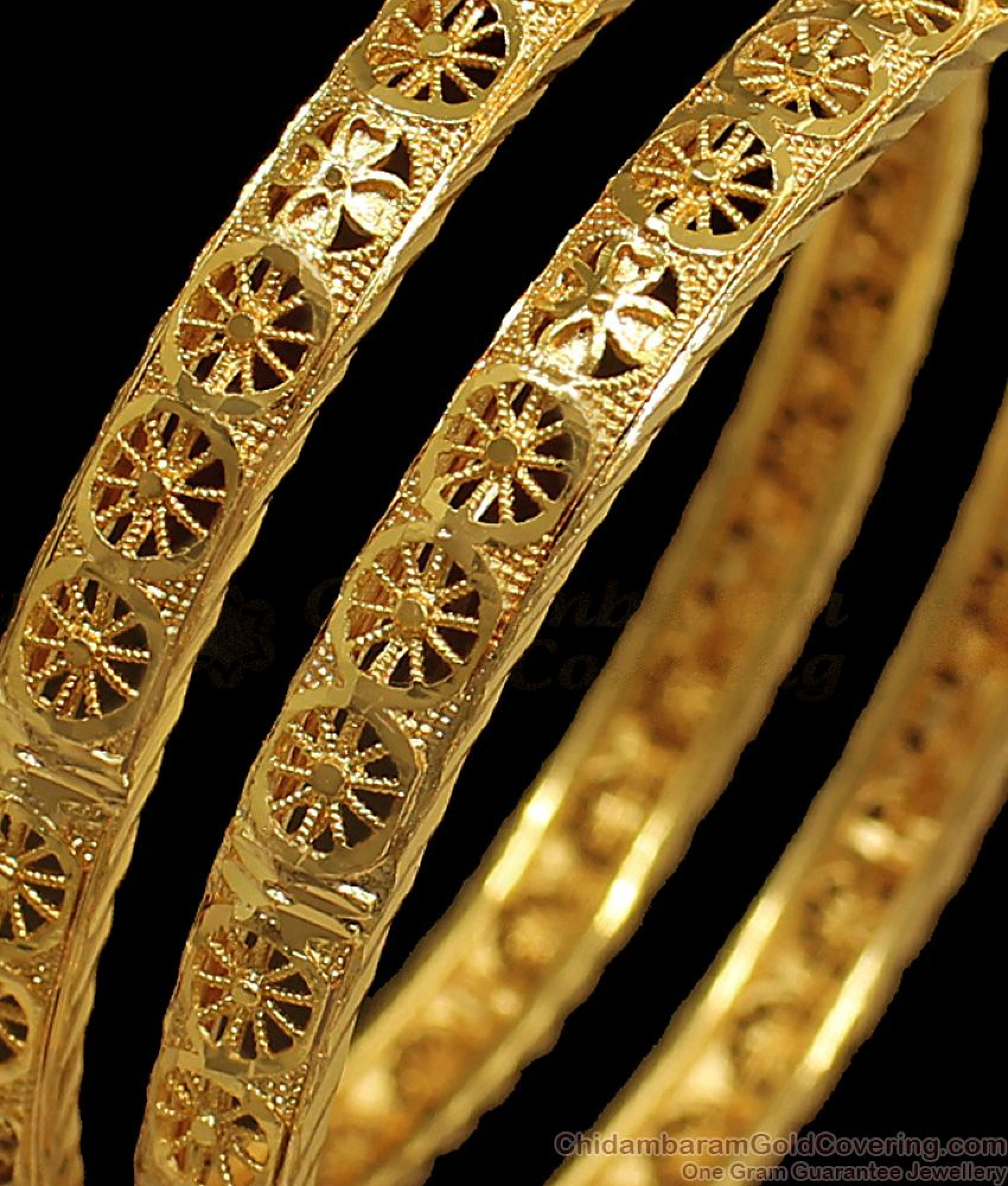 Buy New Collection 1 Gram Gold Bangles From Chidambaram Gold Covering