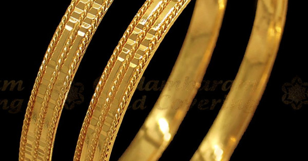 Buy Daily Wear Gold Bangles - Matching Bangle Collections for cotton ...