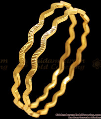 Five Metal Bangle - Original Impon Zig Zag Design Gold Neli Bangle ...