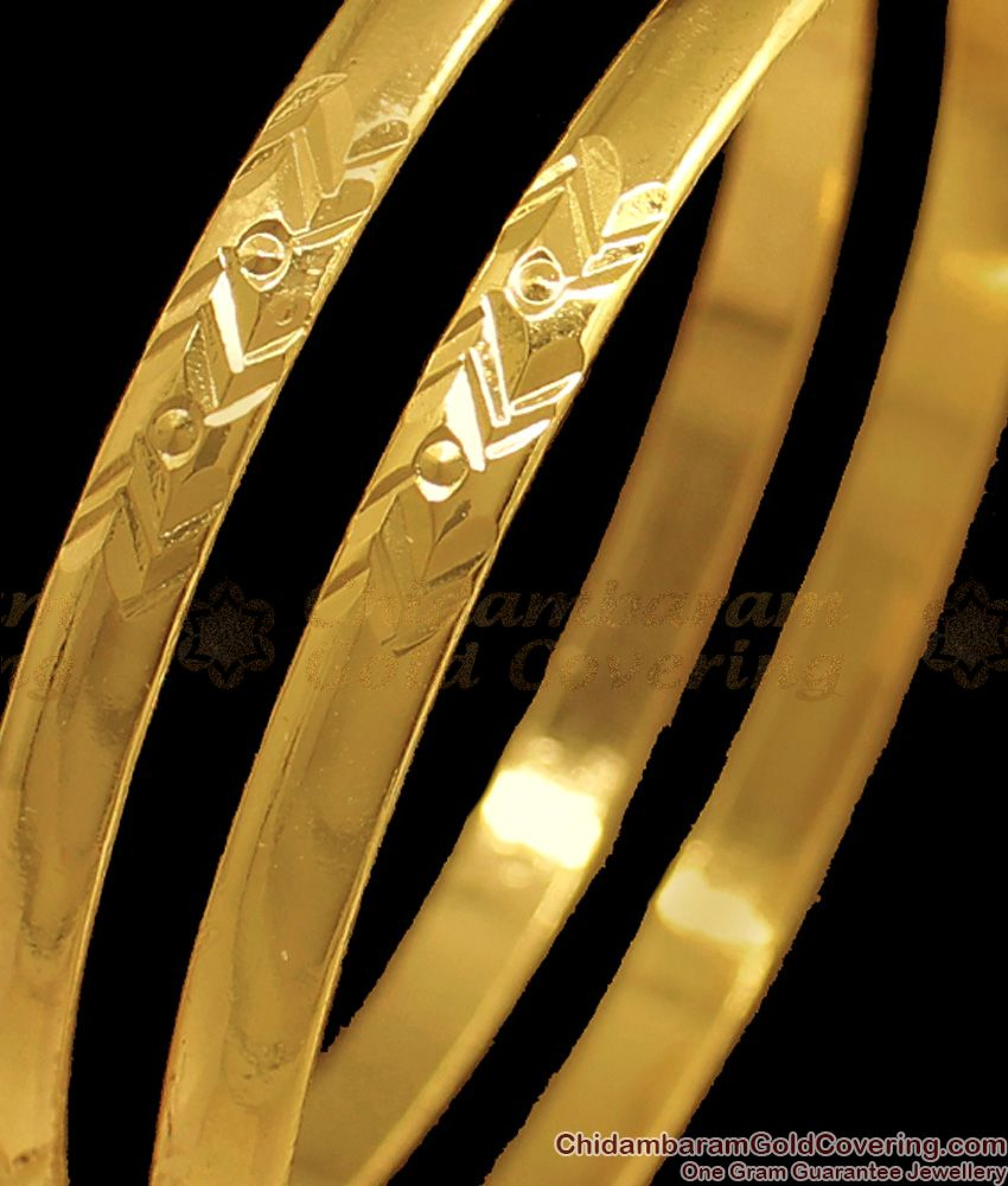 Five Metal Jewelry - Arrow Design Original Impon Gold Bangles Collections