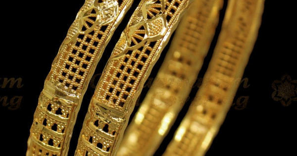 BR1761-2.10 Latest Design One Gram Gold Bangle Collections