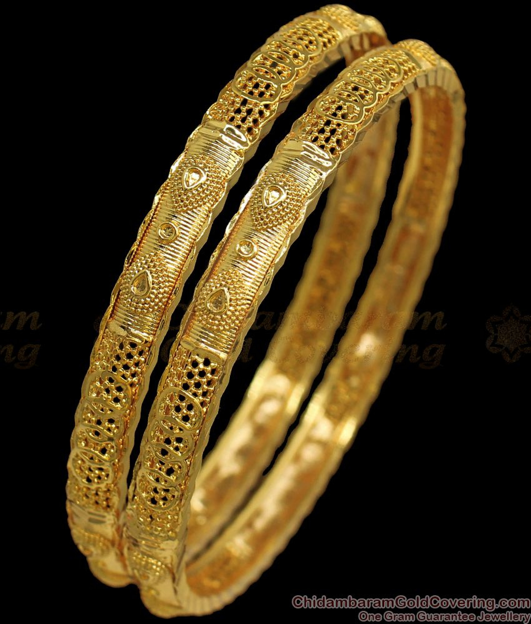 BR1780-2.10 One Gram Gold Traditional Bangle Collections