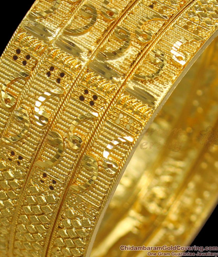 BR1851-2.4 Latest Creative Design Real Gold Forming Bridal Set Bangles ...
