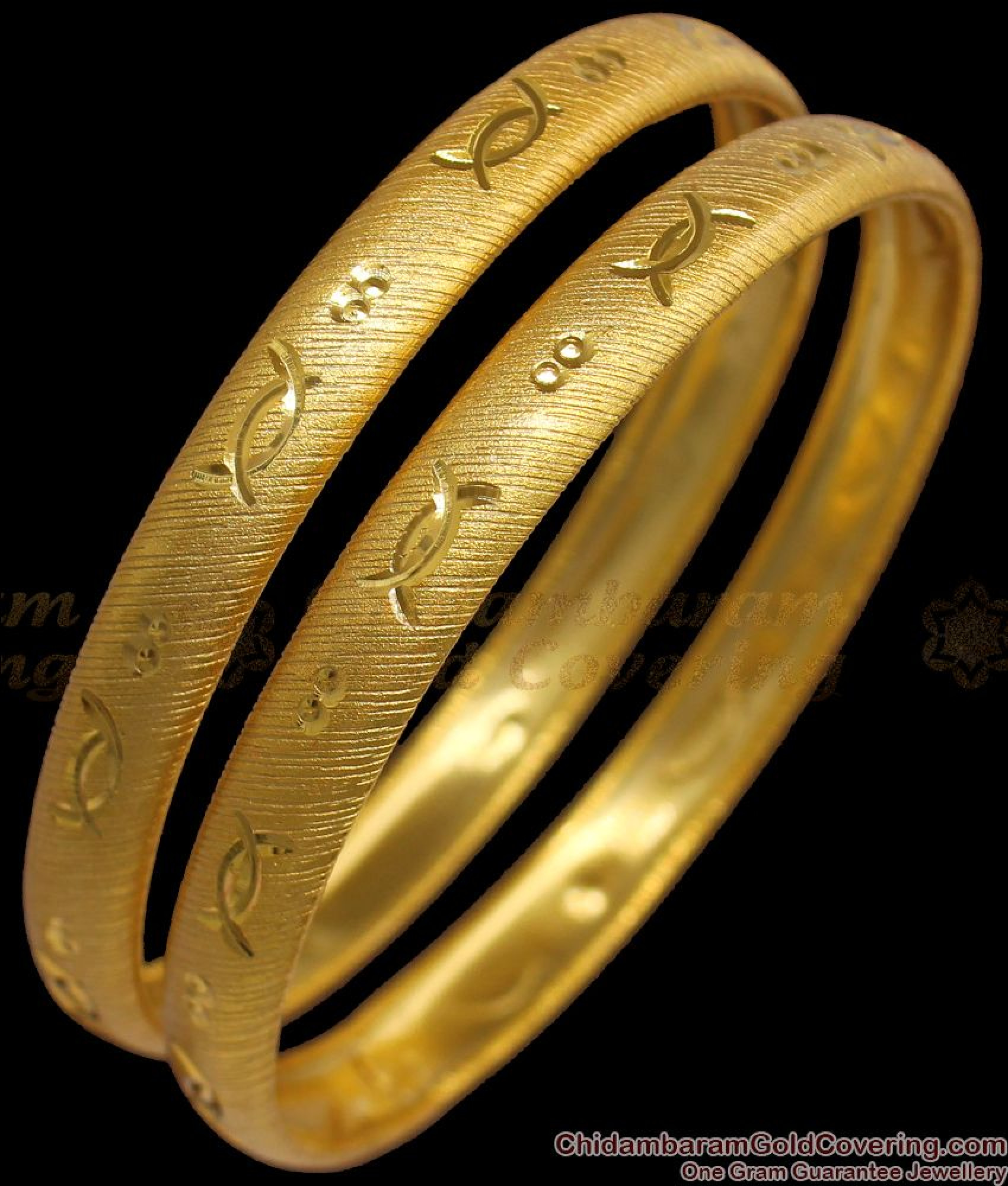 BR1858-2.8 Size Two Gram Gold 916 Bangle Designs Shop Online