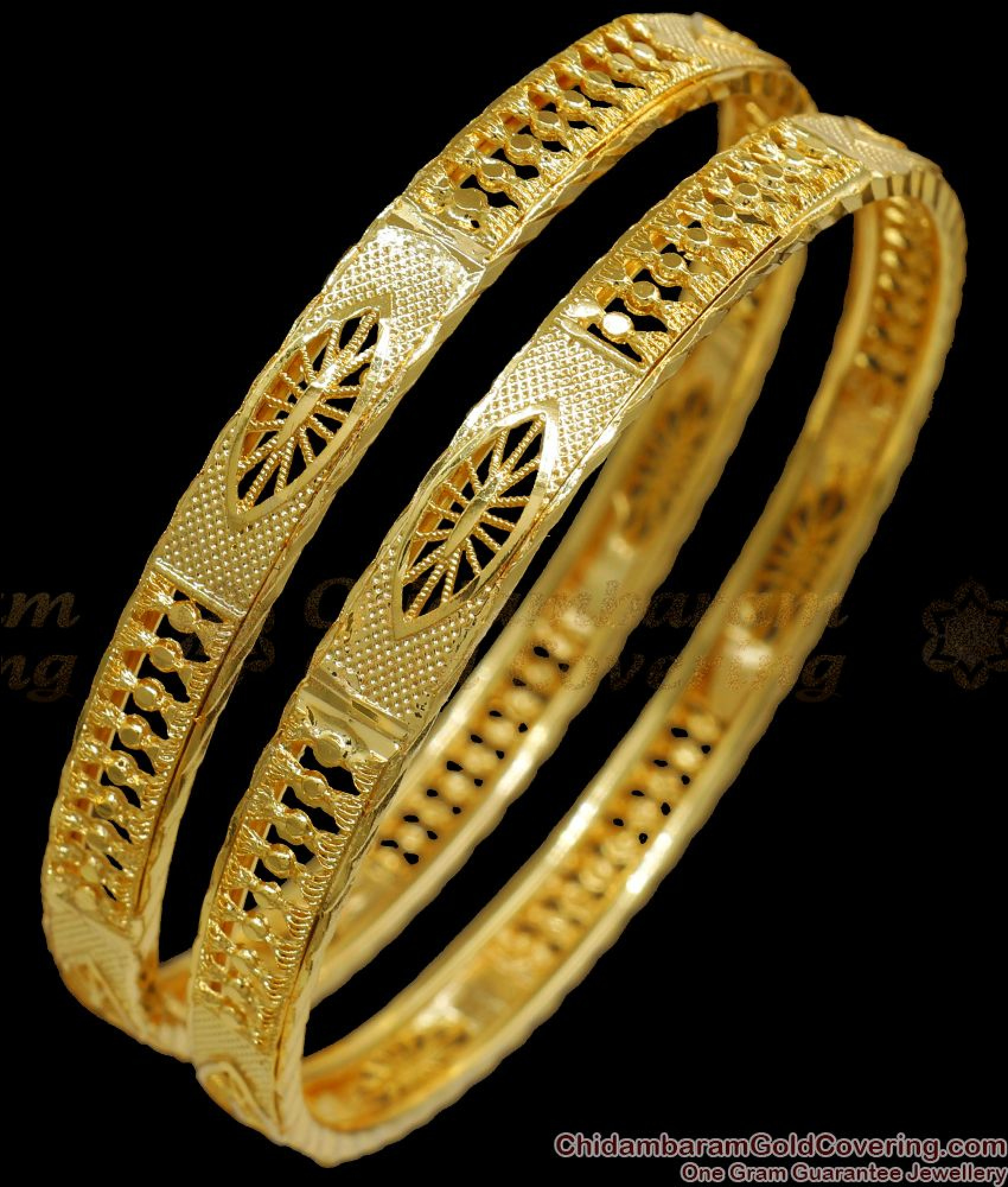 BR2073-2.10 Size Pure Gold Plated Bangle Net Pattern Collections Shop ...