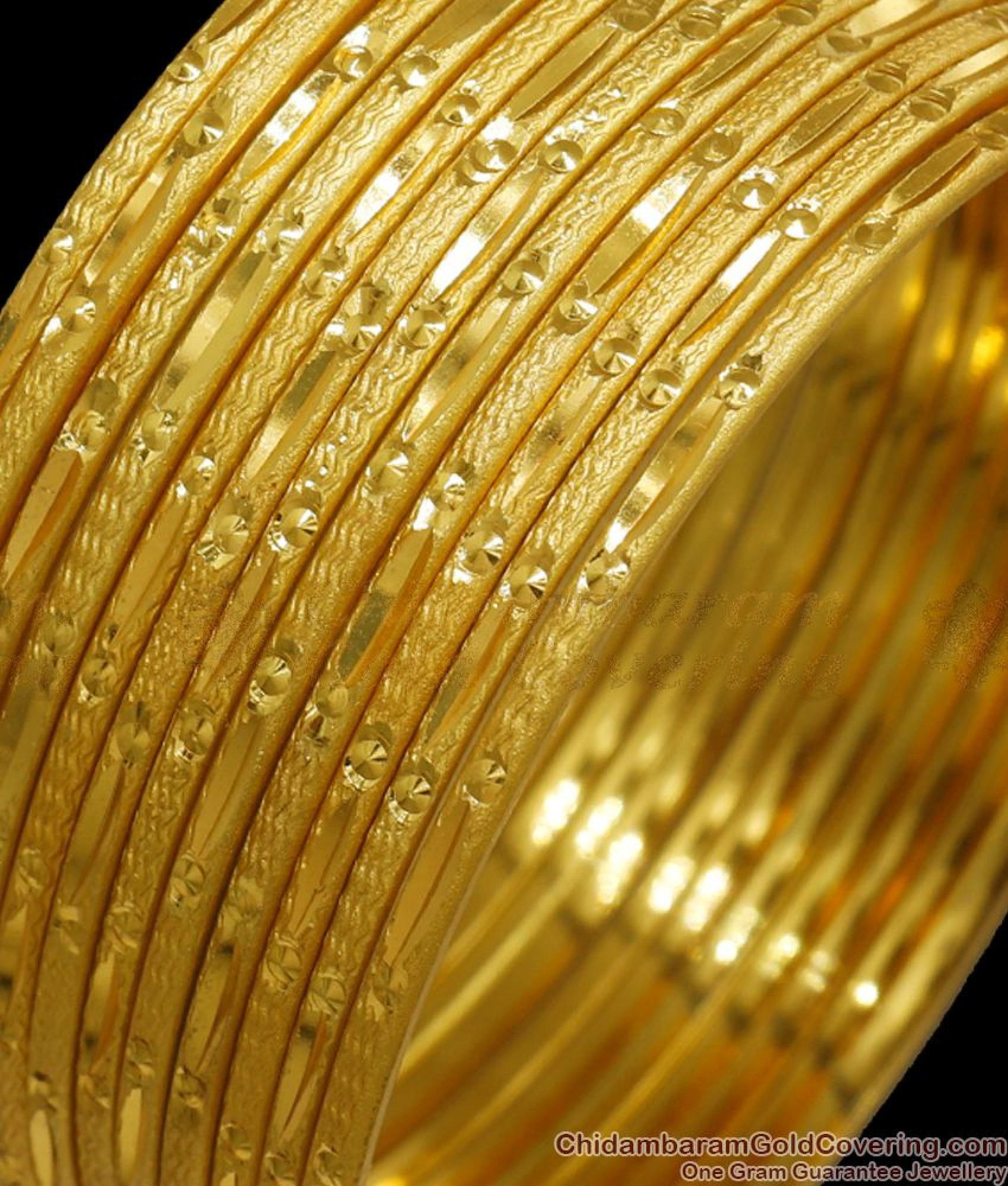 BR2146-2.6 Size Non Guarantee Thin 1 Gram Gold Bangles 12 Piece Full ...