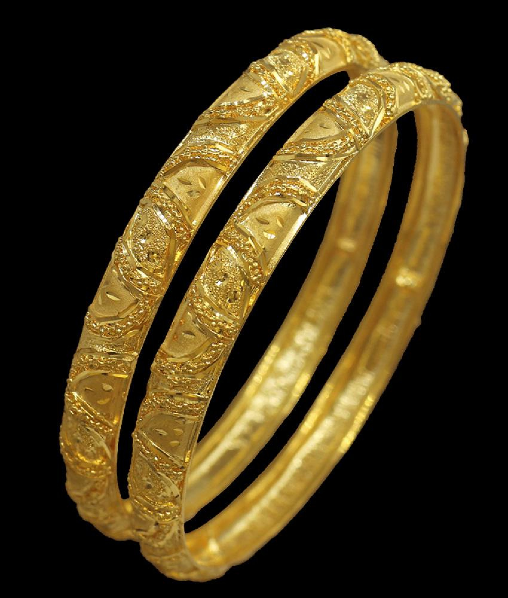 BR2175-2.8 Size Latest Bridal Forming Two Gram Gold Bangle Designs For ...