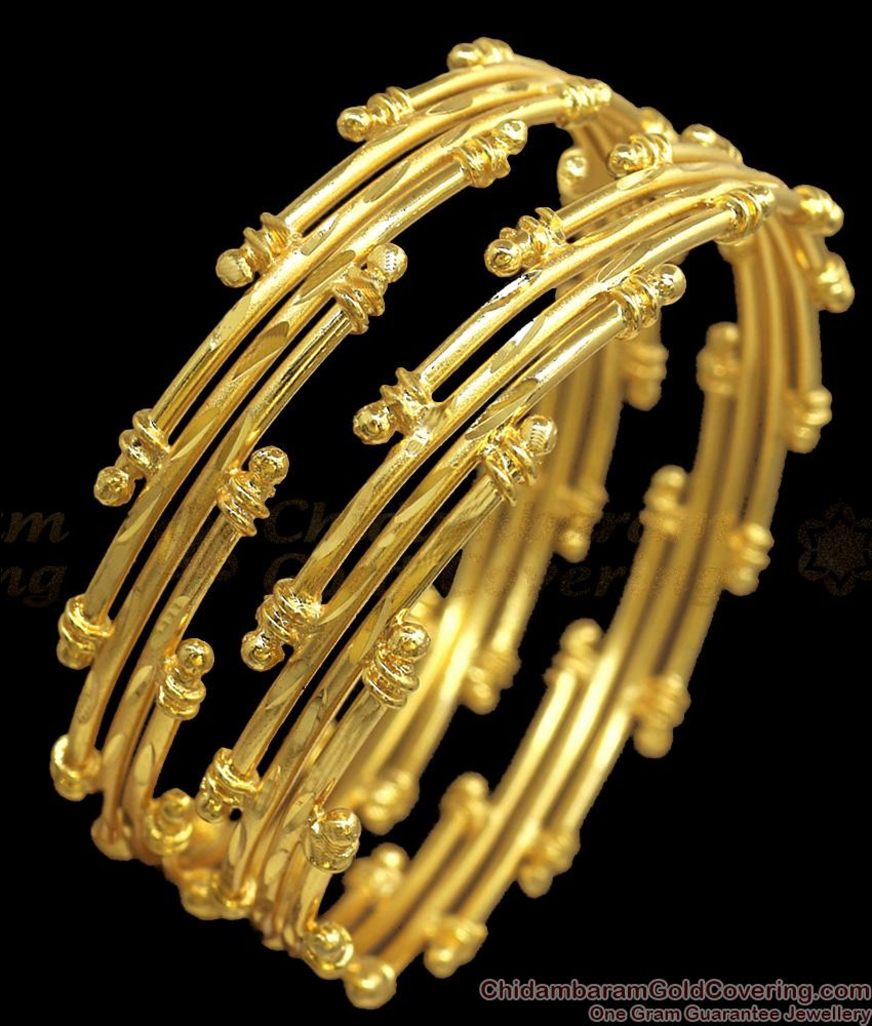 BR2177-2.10 Traditional 4 Line Forming Bangle Semiya Pattern Shop Online