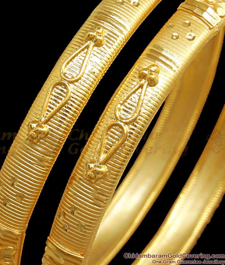 Two Gram Gold Bangles, Plain Bangles and Enamel Meenakari Bangle ...