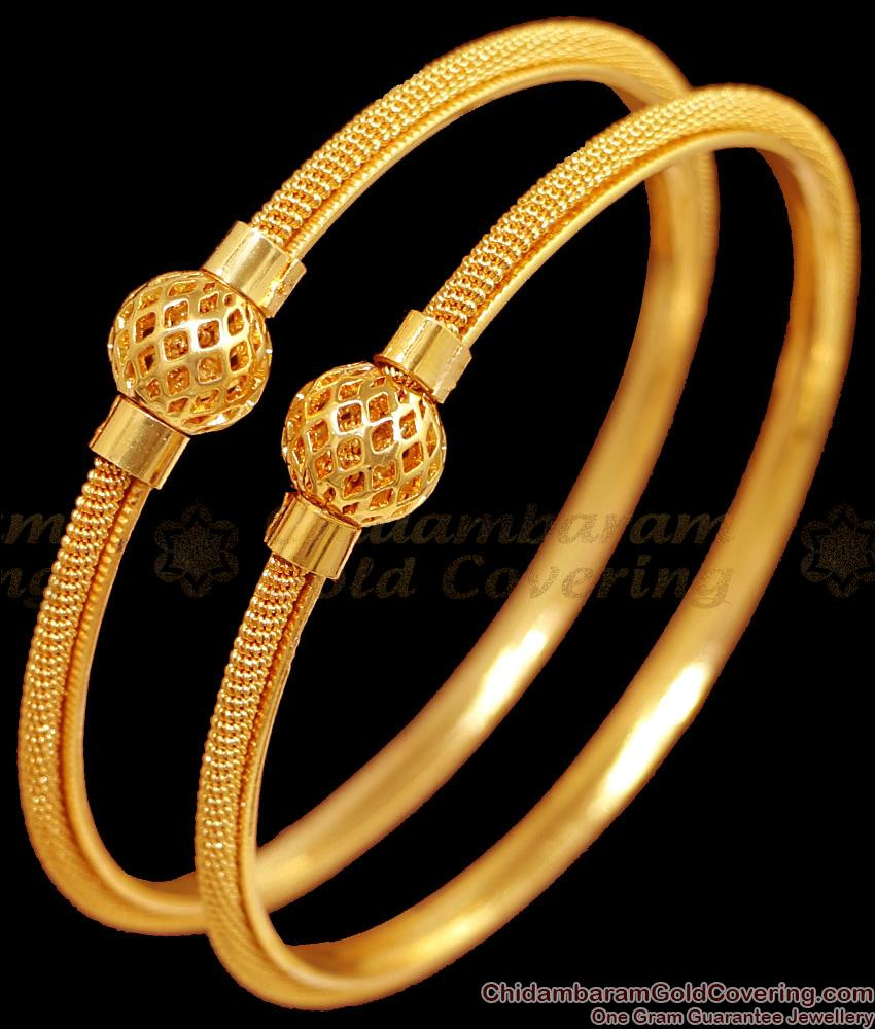 BR2371-2.8 Size Function Wear Ball Type Bangle 1 Gram Gold Bangle