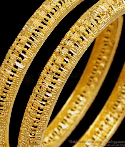 Gold bangles design plain store
