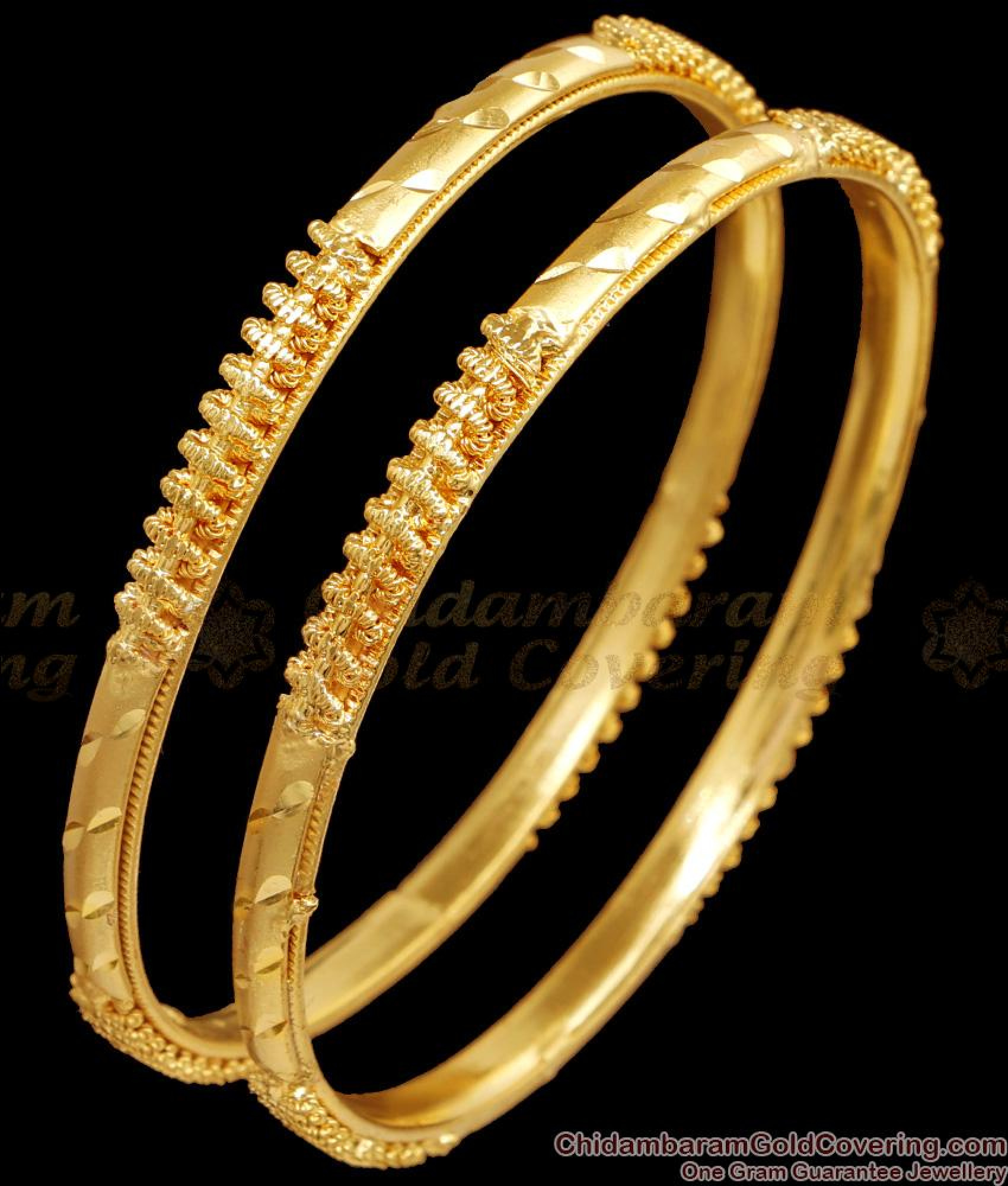 BR2441-2.4 Size New Arrival Single Gold Bangles Design Forming Jewellery