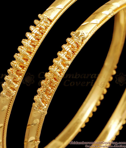 Two Gram Gold Bangles, Plain Bangles and Enamel Meenakari Bangle Collections for Daily use