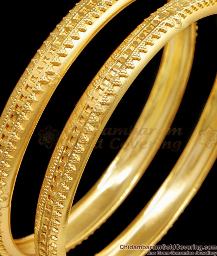 Two Gram Gold Bangles, Plain Bangles and Enamel Meenakari Bangle ...