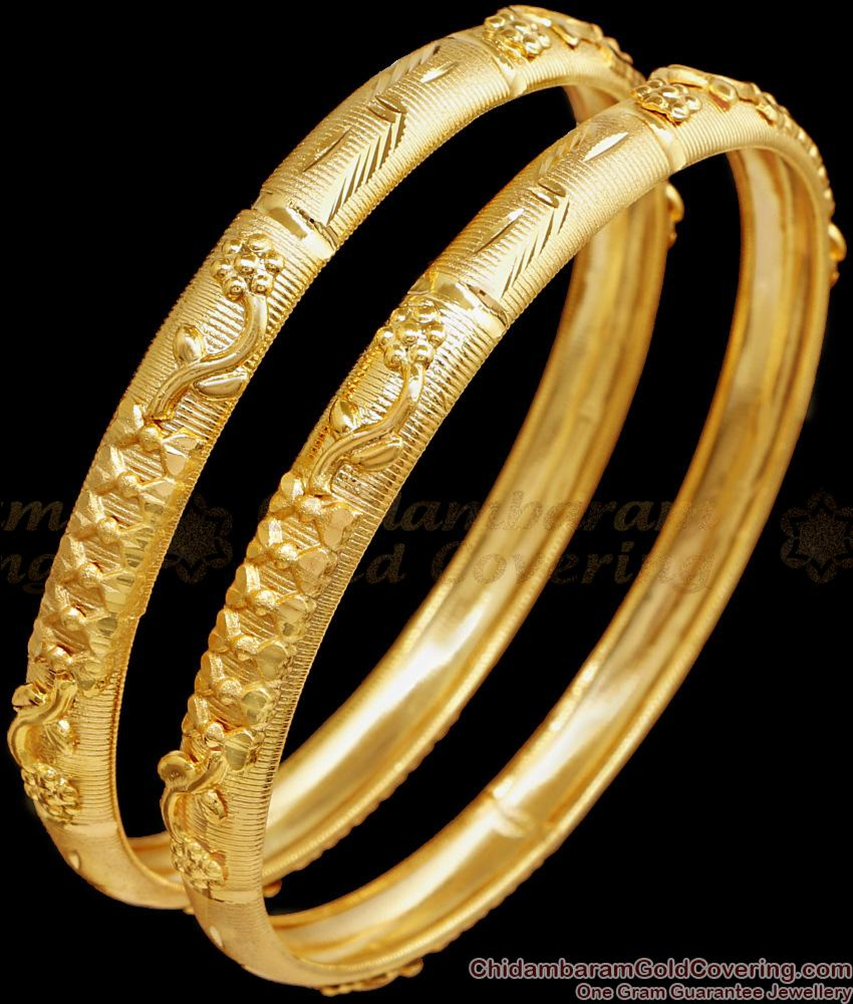 BR2453-2.10 Size New Model Gold Design Bangle 2 Gram Gold Jewellery