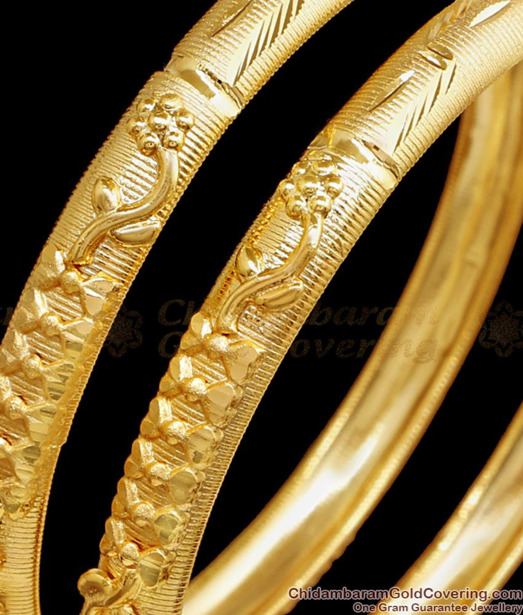 BR2453-2.10 Size New Model Gold Design Bangle 2 Gram Gold Jewellery