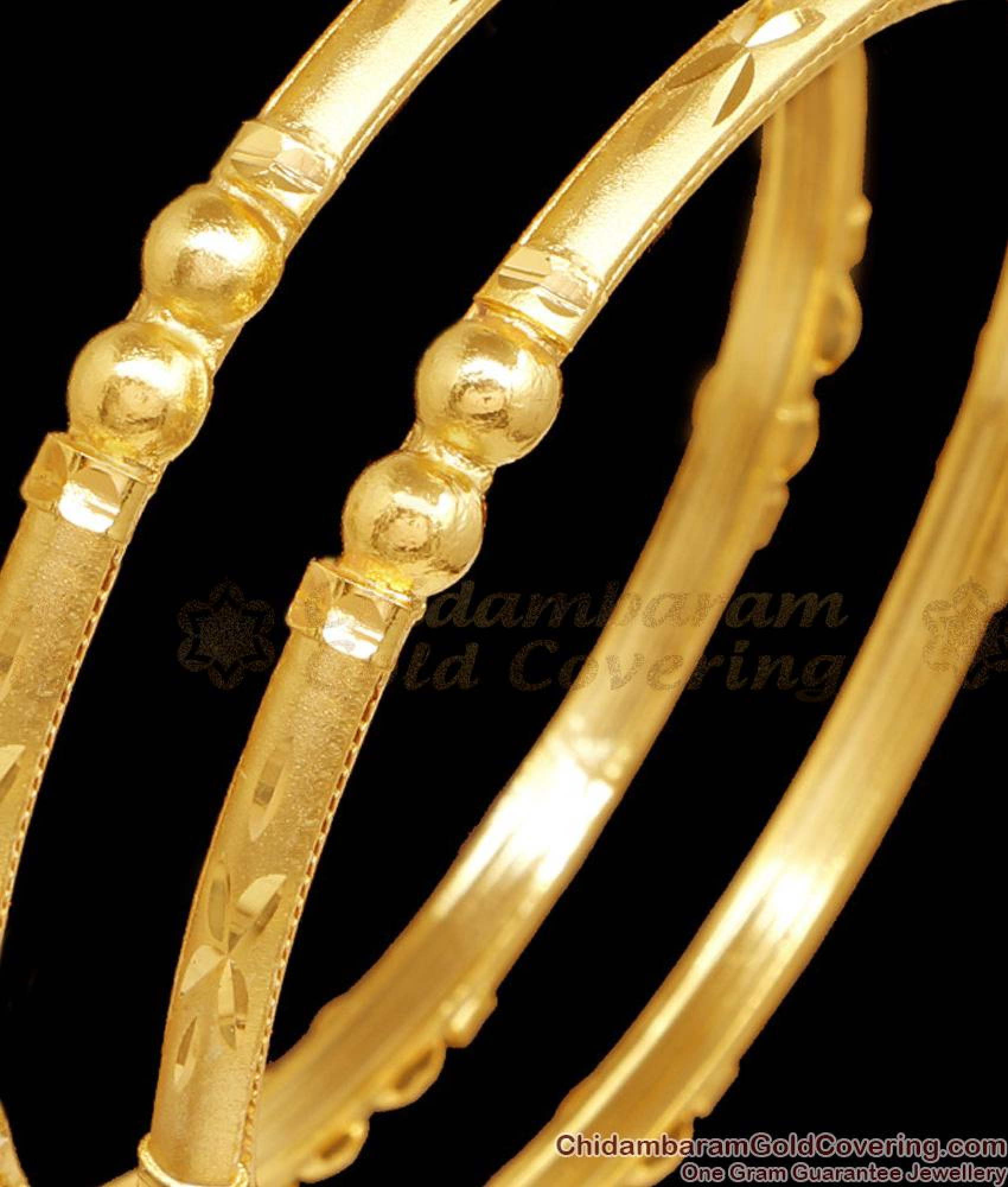 BR2558-2.10 Size Latest 2 Gram Gold Bangle Plain Design For Women