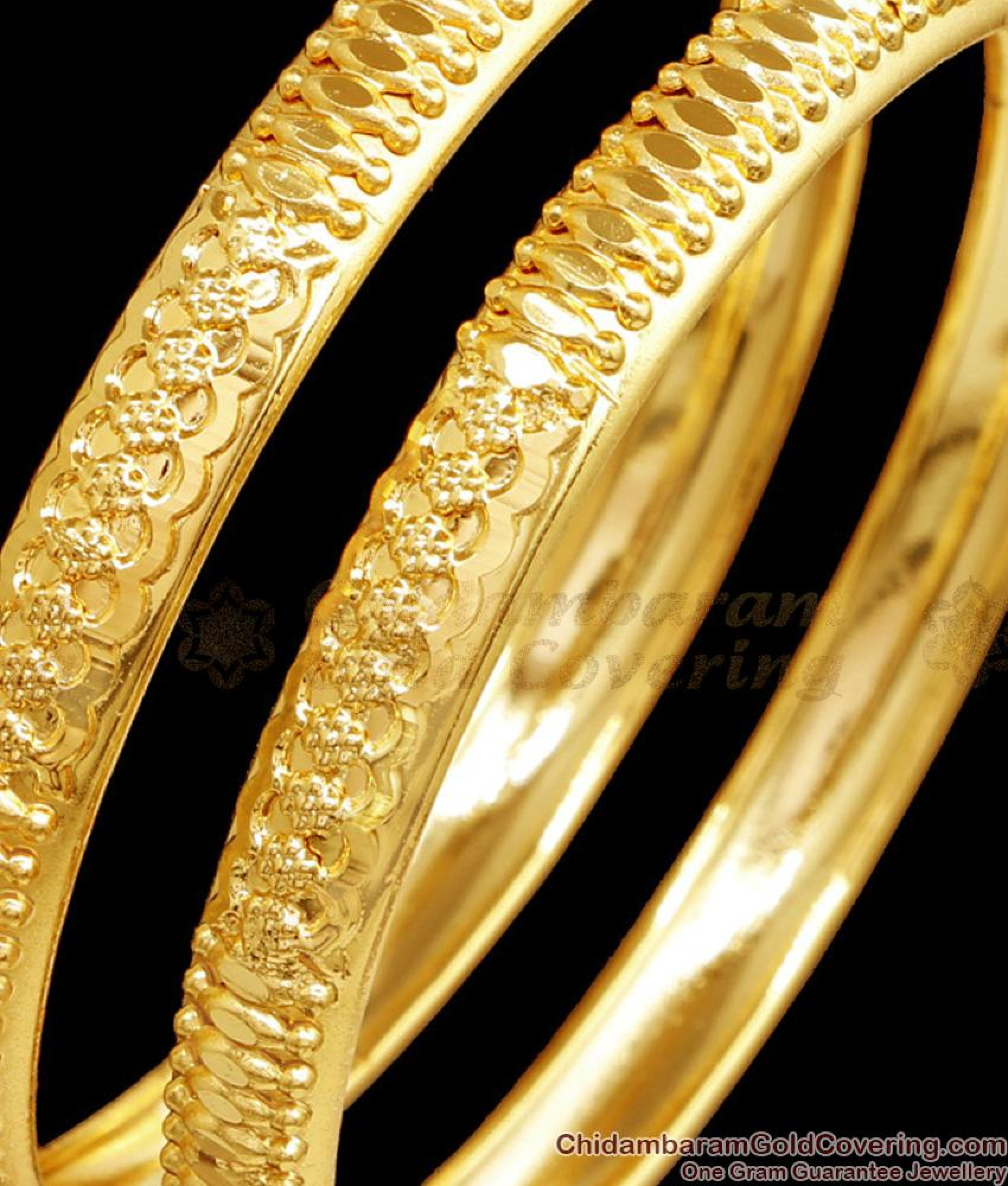 BR2559-2.10 Size Set Of 2 New Model Forming Gold Designer Bangle For ...