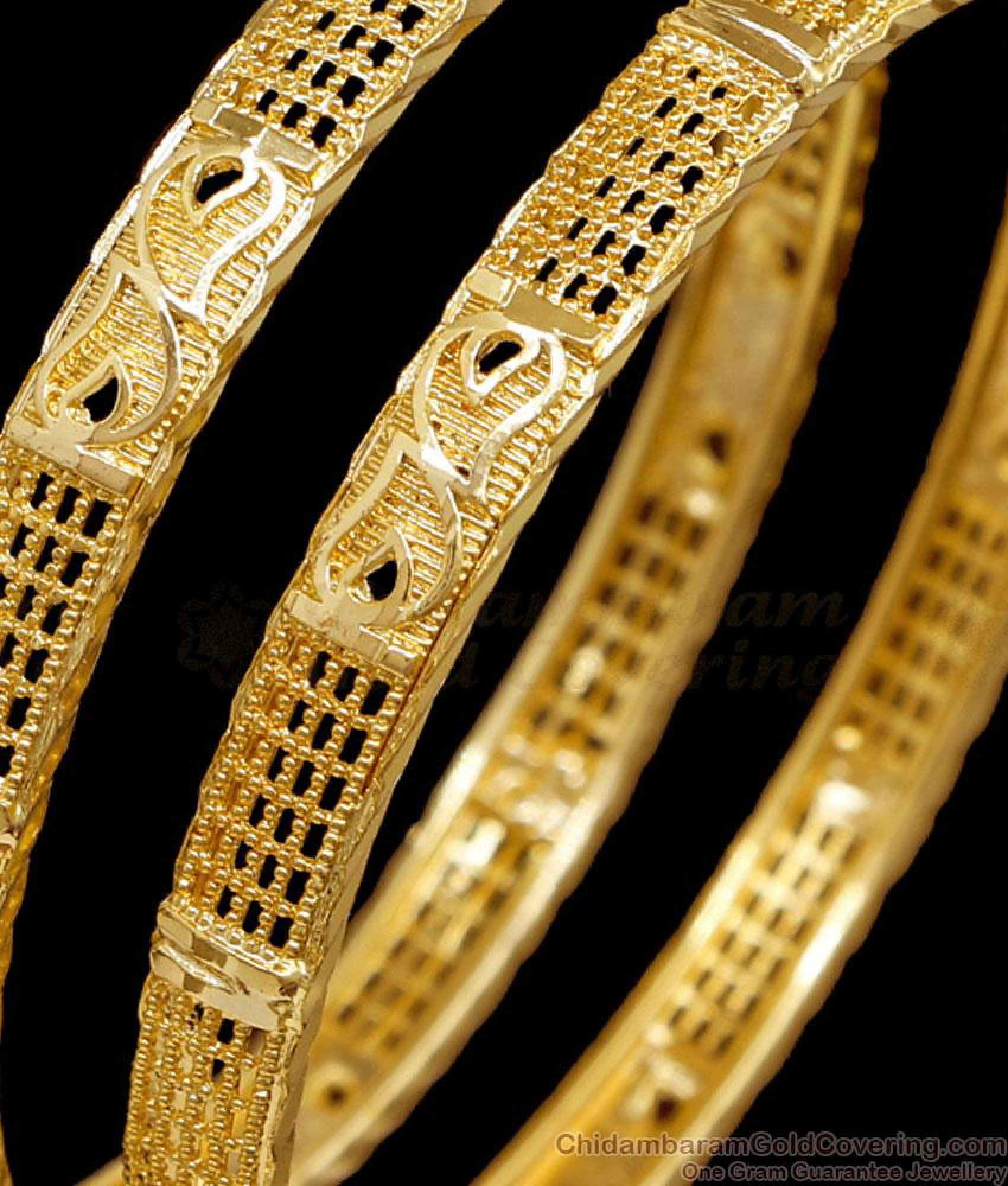 BR2738-2.10 Size Beautiful Mango Design Gold Plated Bangle For Women ...