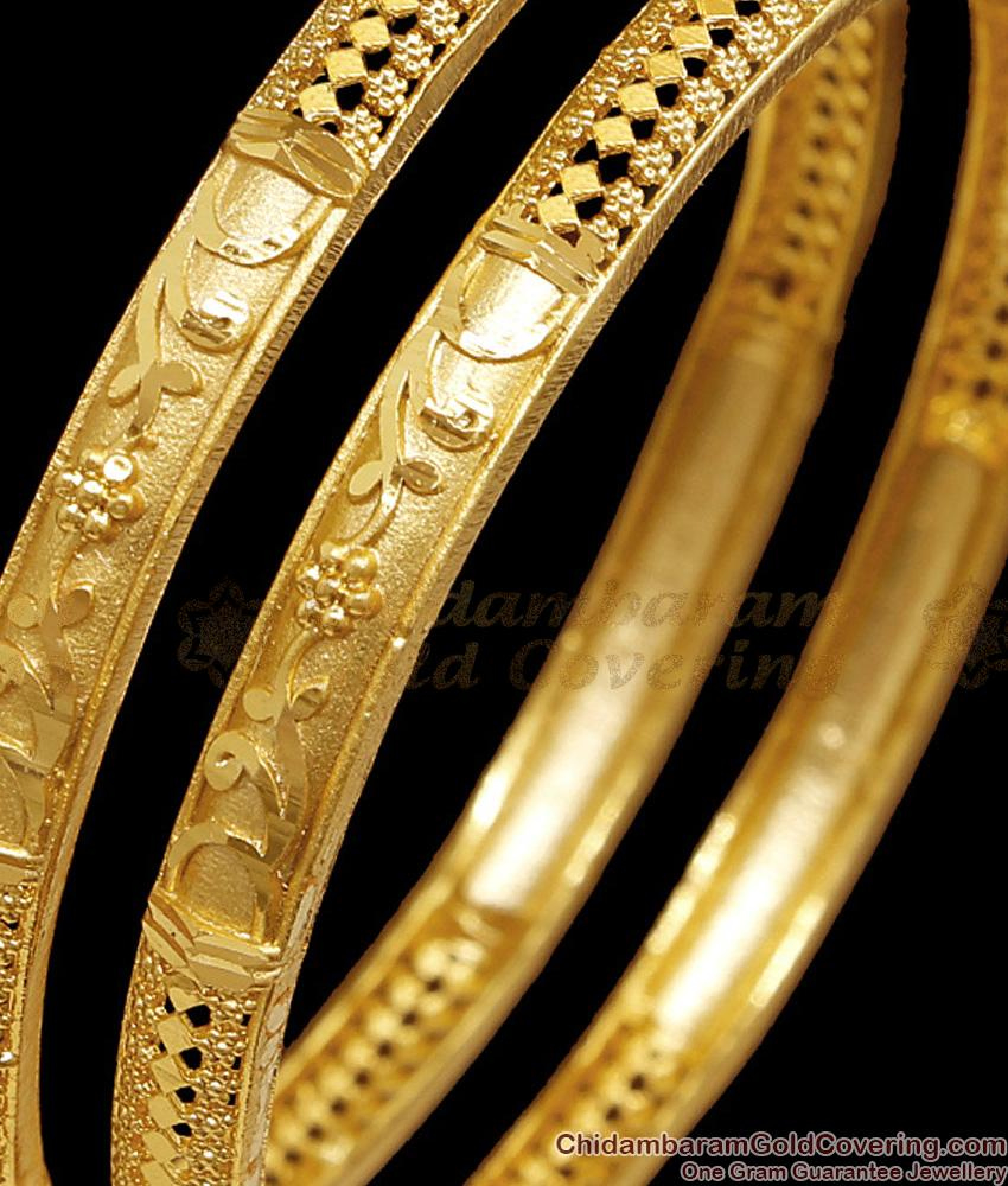 BR2742-2.10 Buy Real Gold Design Plain Bangle For Women Wedding Online