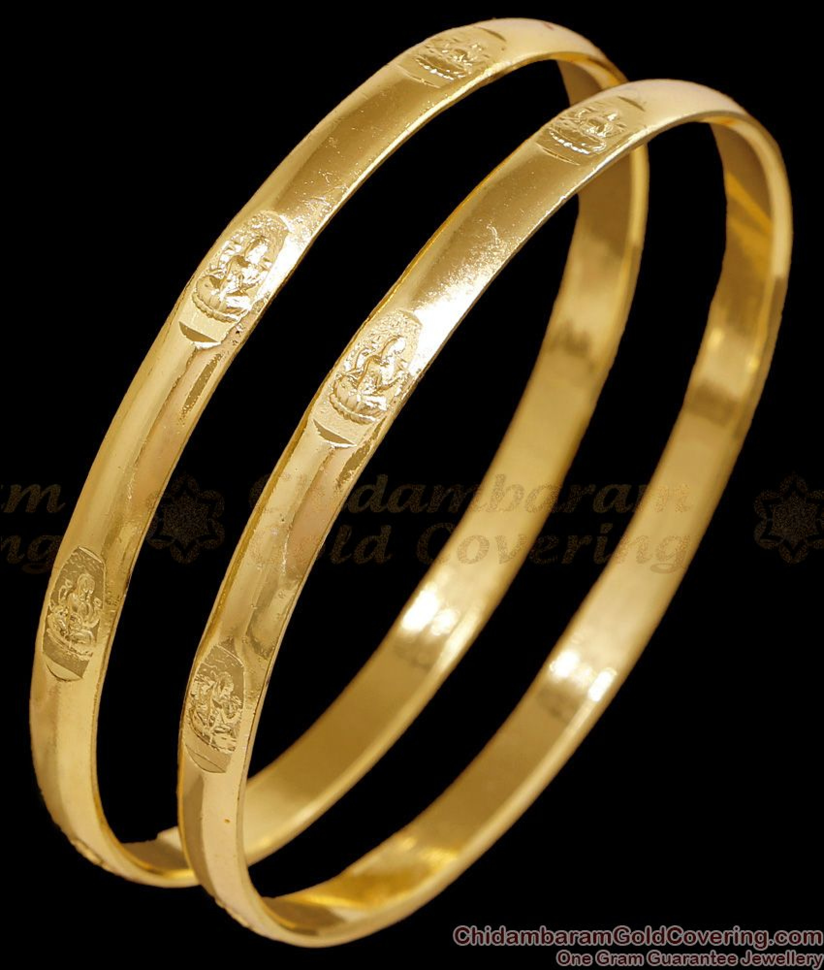 BR2771-2.6 Size Real Gold Design Impon Bangle Lakshmi Design For Women
