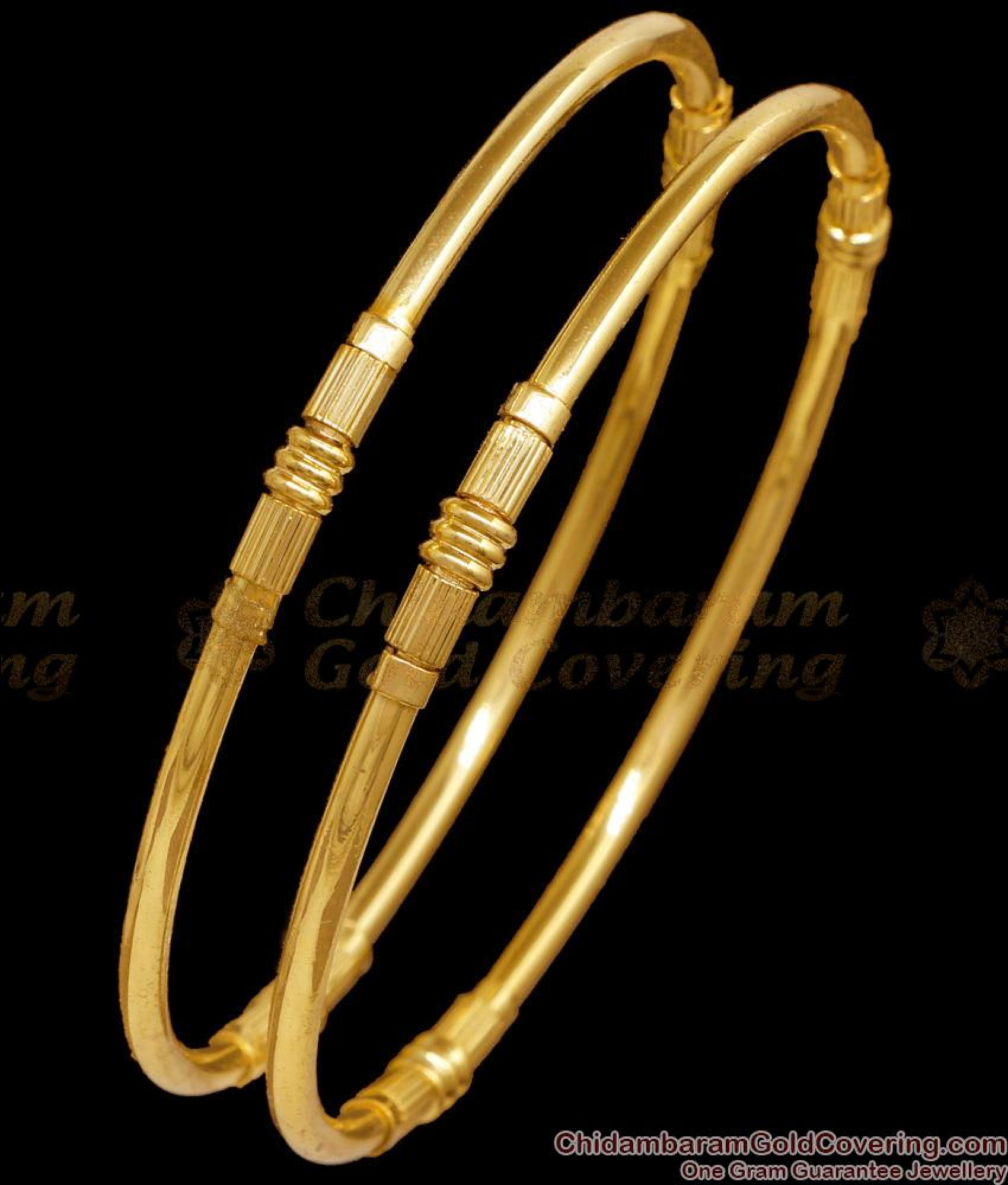 BR2778-2.10 Size Buy Plain one Gram Gold Bangle Design At Affordable ...