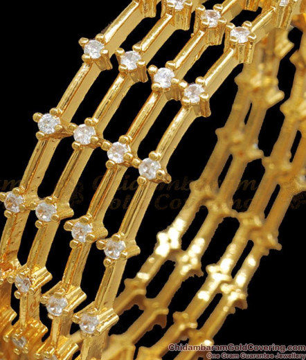 Gold Plated Bangles, Chidambaram Gold Covering Bangles