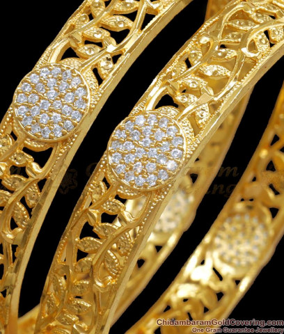 BR1161-2.4 Artistic Self Made Gold Forming Enamel Bridal Bangles Set ...