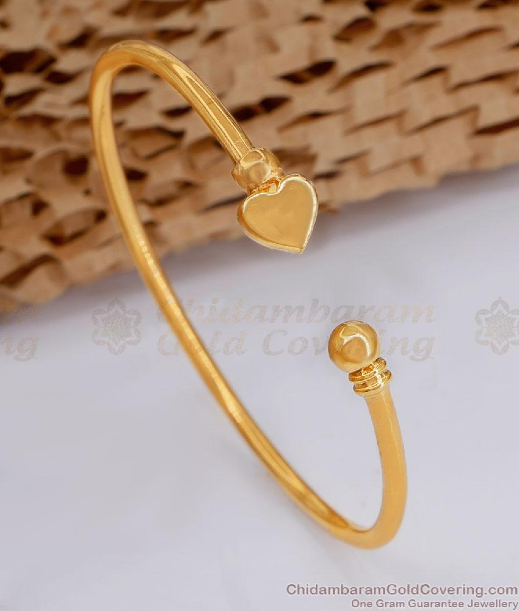 Beautiful Heart Impon Panchaloha Adjustable Kaapu Design With Price ...