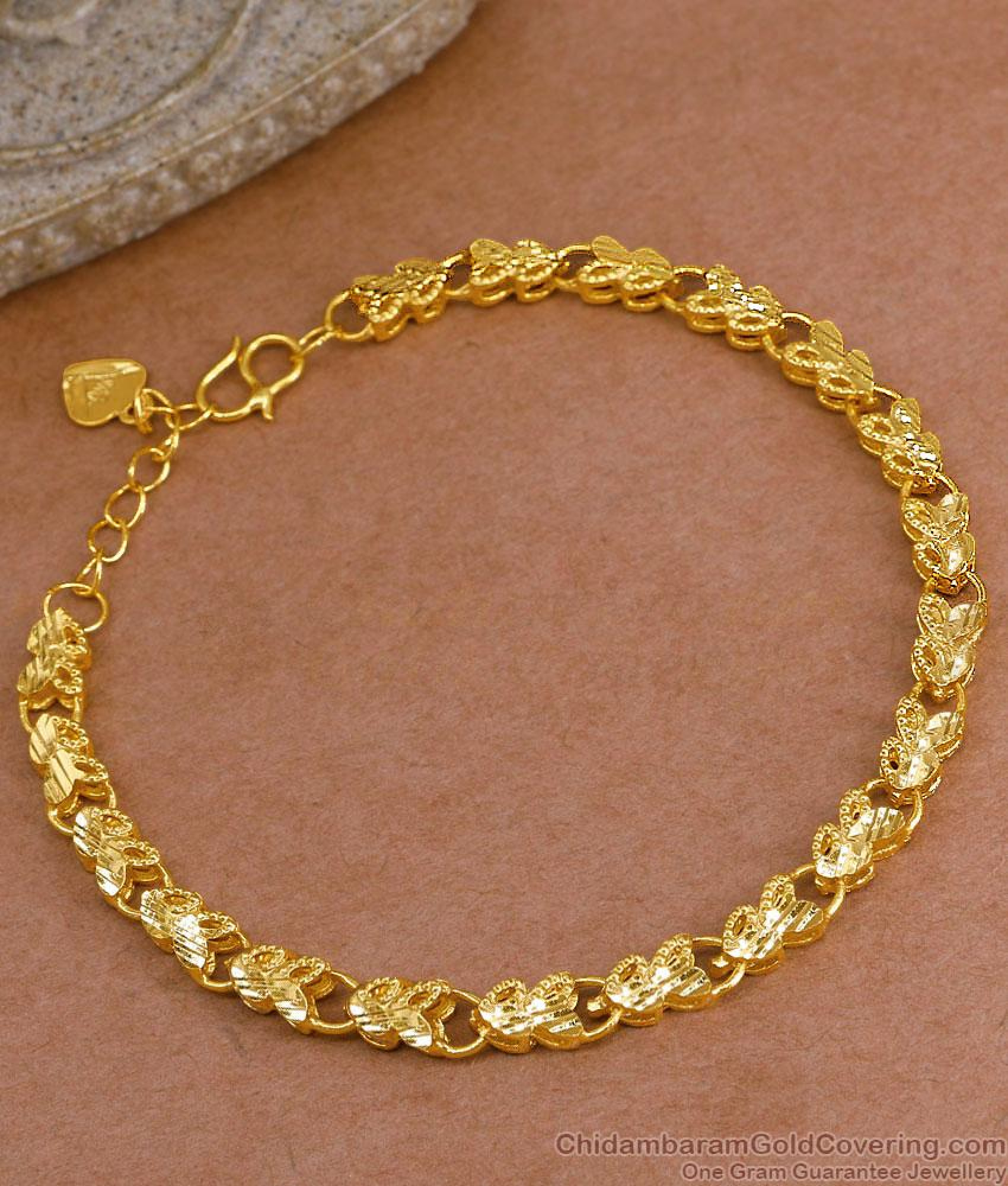 Stylish Heart Arrow Design Gold Imitation Bracelet Shop Online BRAC1141