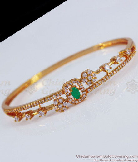 Elegant Ruby Stone Open Type Gold Bracelet Collections BRAC484