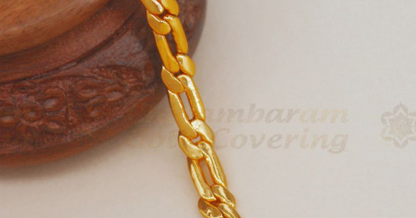 Popular Mens Gold Bracelet Sachin Chain Type BRAC658