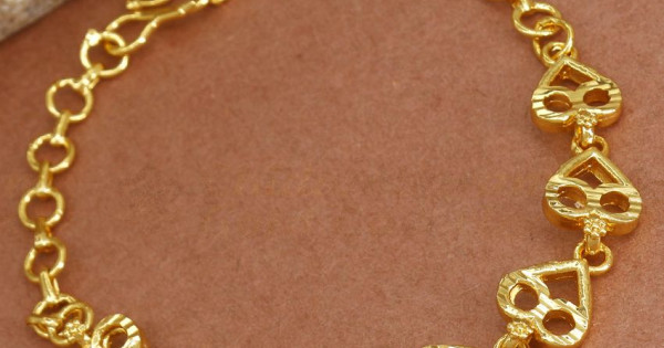 Infinity Love Symbol Gold Plated Bracelet Shop Online BRAC687