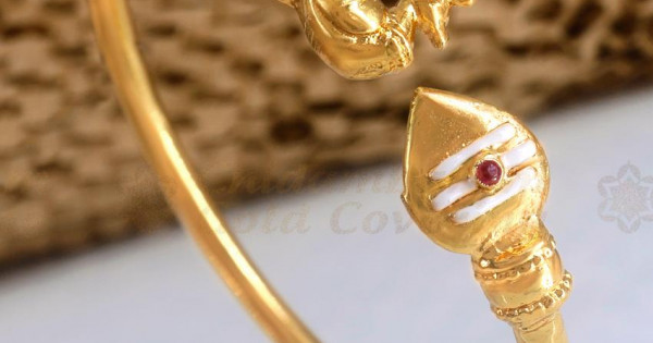 Premium Impon Vel Mayil Expandable Kappu Free Size Kada Collections BRAC769