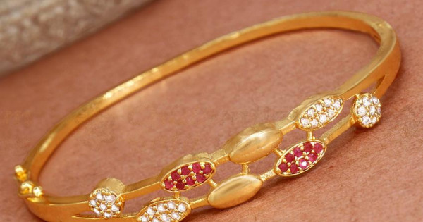 Women Party Wear Gold Imitation Bracelets Kada Type BRAC776