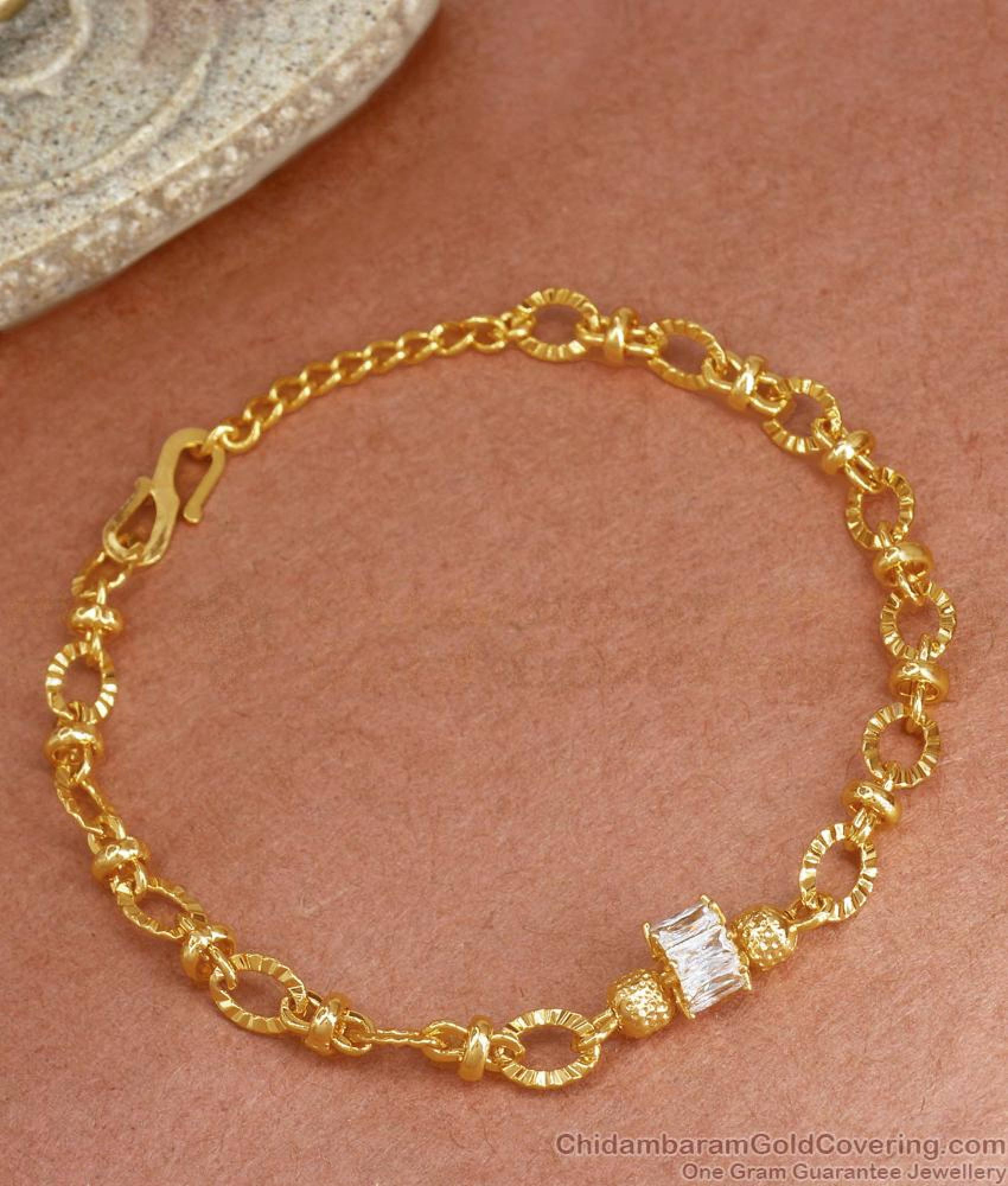 Trendy Gold Covering Bracelets Collection Shop Online BRAC791