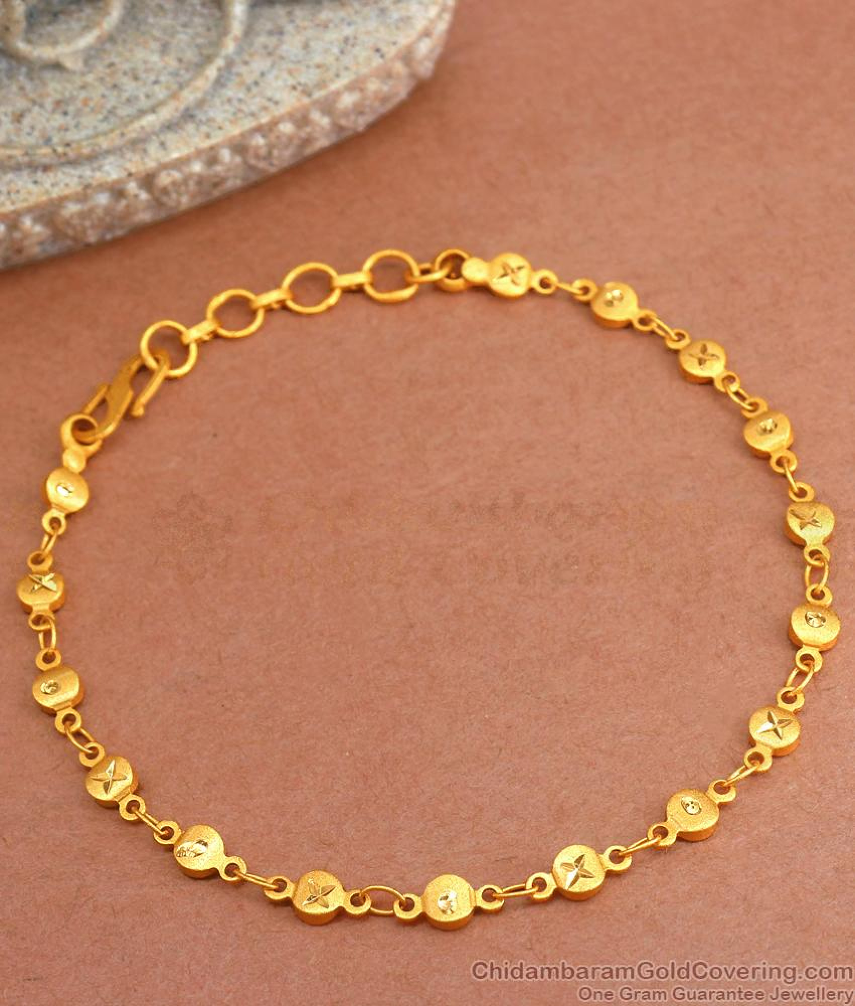 Latest Gold Bracelet Designs In 2 Gram Jewelry BRAC854