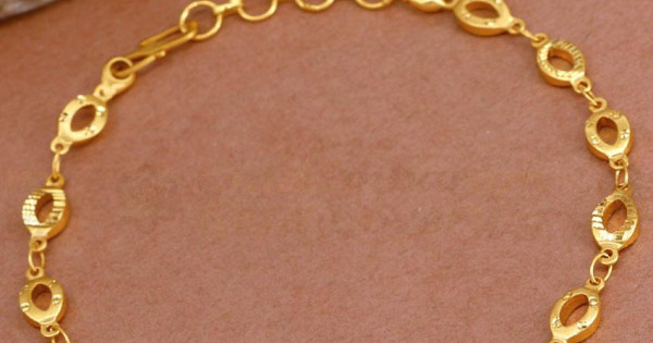 Real Gold Finish Gold Bracelet Wedding Forming Collections BRAC903