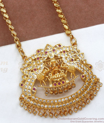 Big Lakshmi Dollar Chain Impon Gati Stone Collection BGDR1001