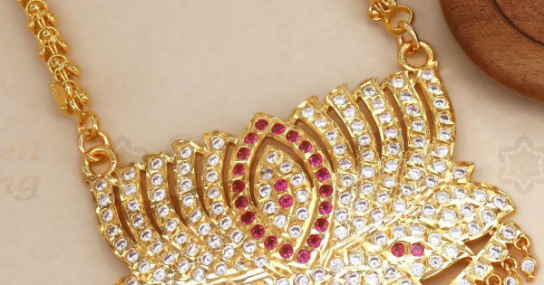 Traditional Big Lotus Impon Dollar Chain Shop Online BGDR1024