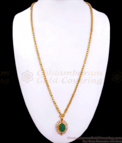 Traditional One Gram Gold Swan Design Impon Multi Color Stone Dollar ...