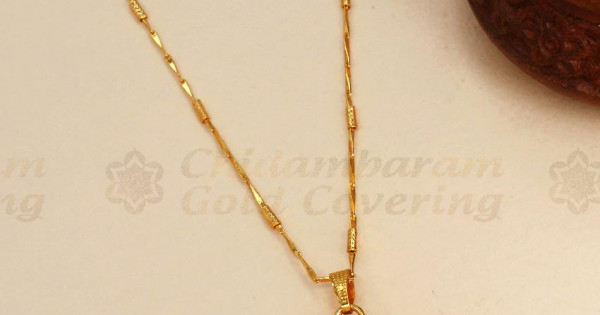 Heart Shaped 1 Gram Gold Dollar Chain Office And College Wear BGDR1059